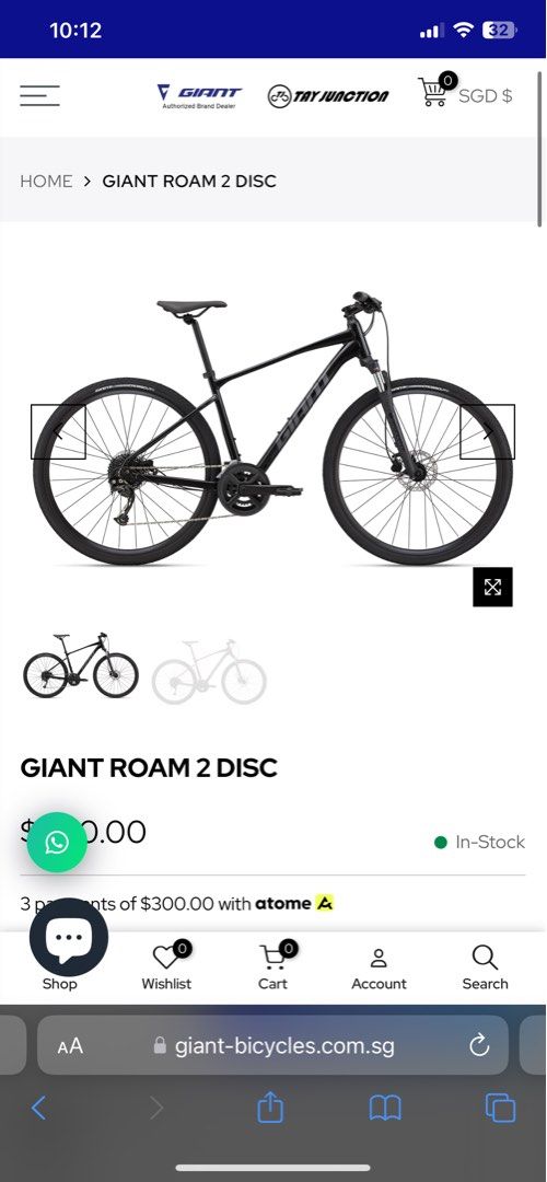 Giant Roam 2 Hybrid bike, Sports Equipment, Bicycles & Parts, Bicycles ...