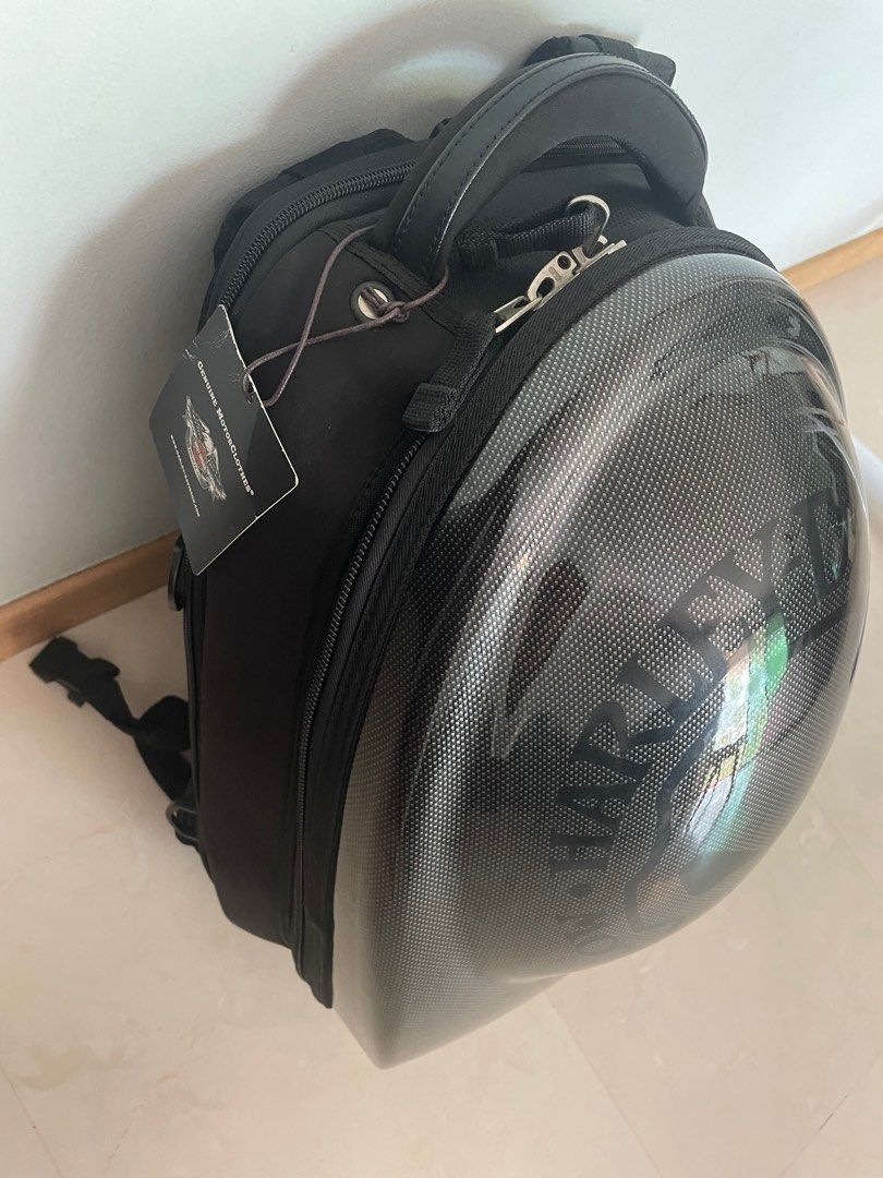 Harley Davidson hard shell helmet backpack, Motorcycles, Motorcycle ...
