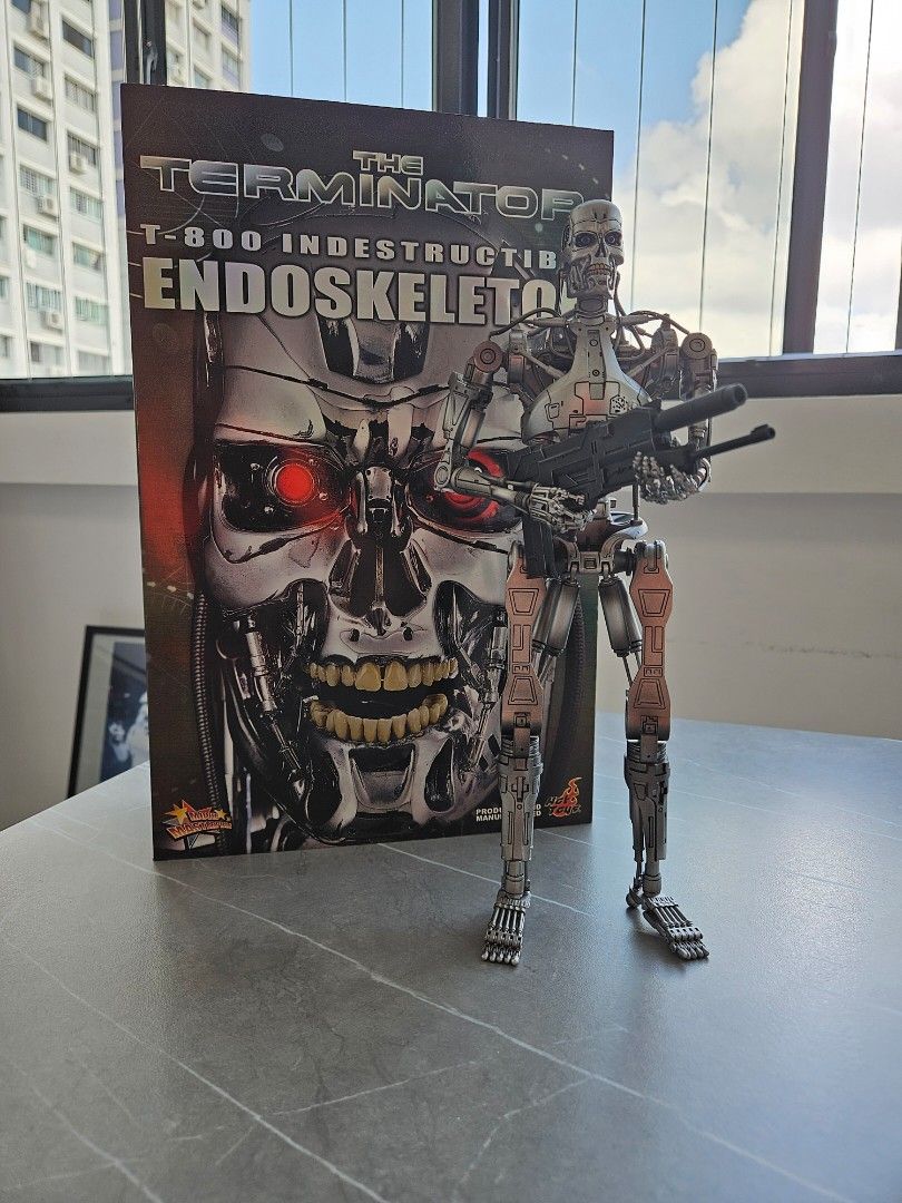 Hot Toys 1/6 MMS33 The Terminator T-800 Indestructible Endoskeleton ...