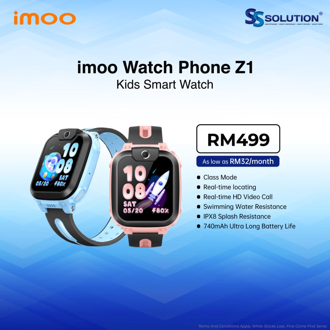 imoo Kids Watch Phone Z1 || Warranty by Imoo Malaysia, Mobile Phones & Gadgets, Wearables ...