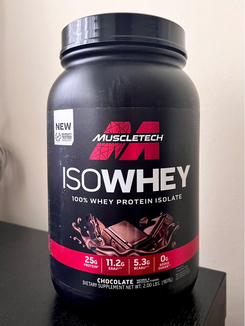 IsoWhey, 100% Protein Isolate, Chocolate, 2LBS (907g), Health & Nutrition, Health Supplements ...