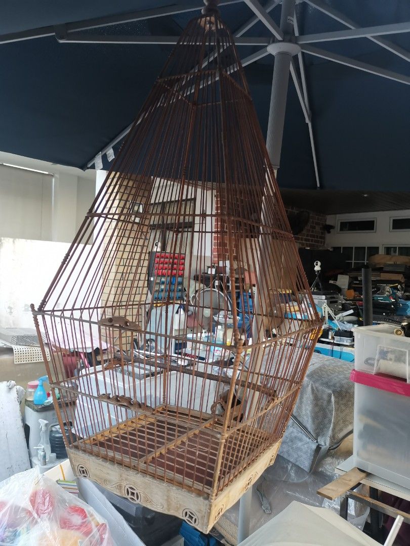 JUMBO BIRD CAGE 17 STICKS AND MERBOK ASSCESORY ALL $48, Pet Supplies ...