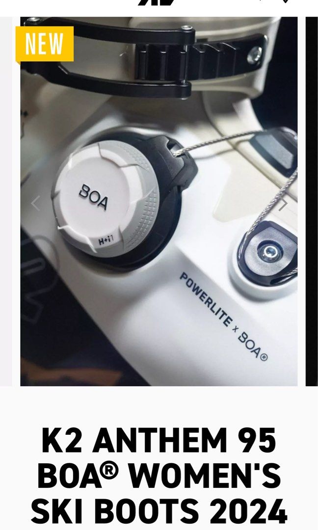 K2 ANTHEM 95 BOA® WOMEN'S SKI BOOTS 2024, 運動產品, 其他運動配件 - Carousell