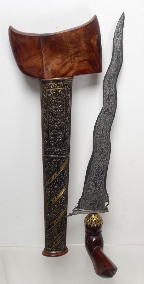 Keris Melayu Riau Luk 7 Dwi Warna Collection Purposes, Hobbies & Toys ...