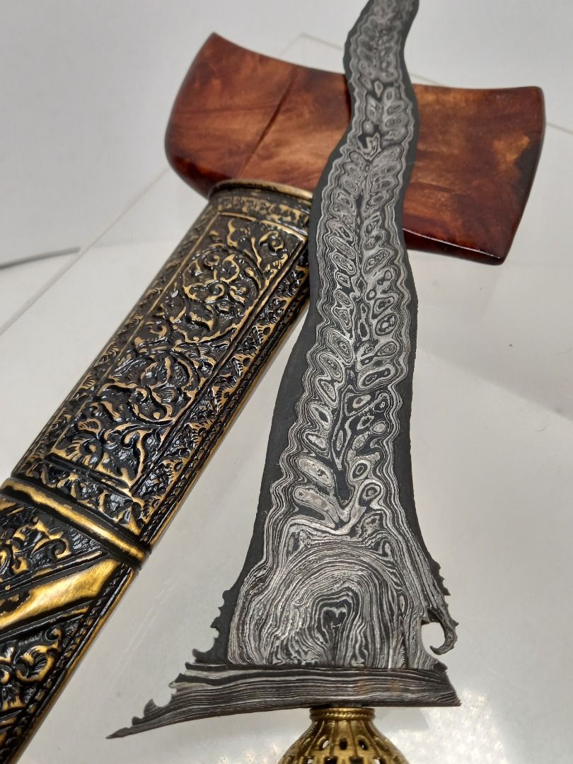 Keris Melayu Riau Luk 7 Dwi Warna Collection Purposes, Hobbies & Toys ...
