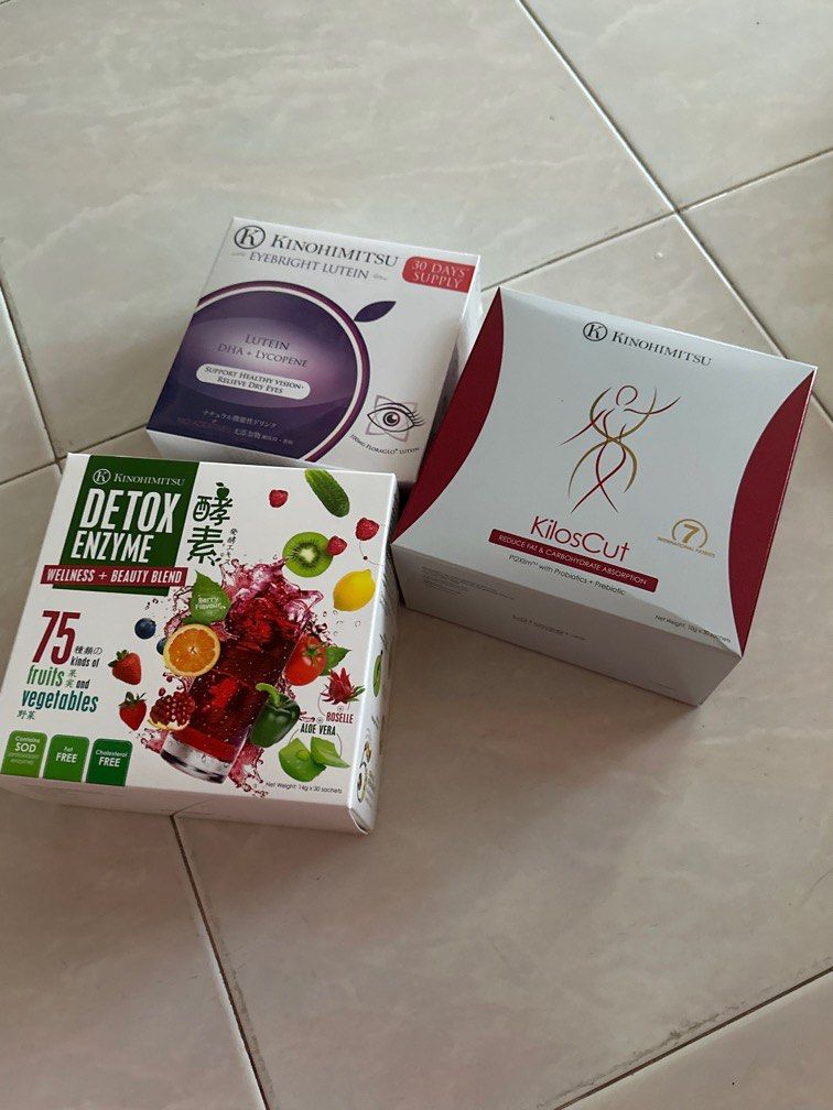 Kinohimitsu Eyebright / Detox Enzyme / Kiloscut - Expiry 2026, Health ...