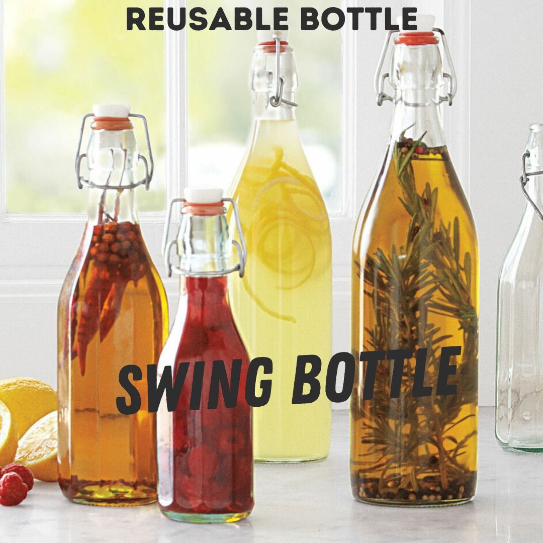 Kombucha bottles, Swing top glass bottle , Airtight glass bottle Swing ...