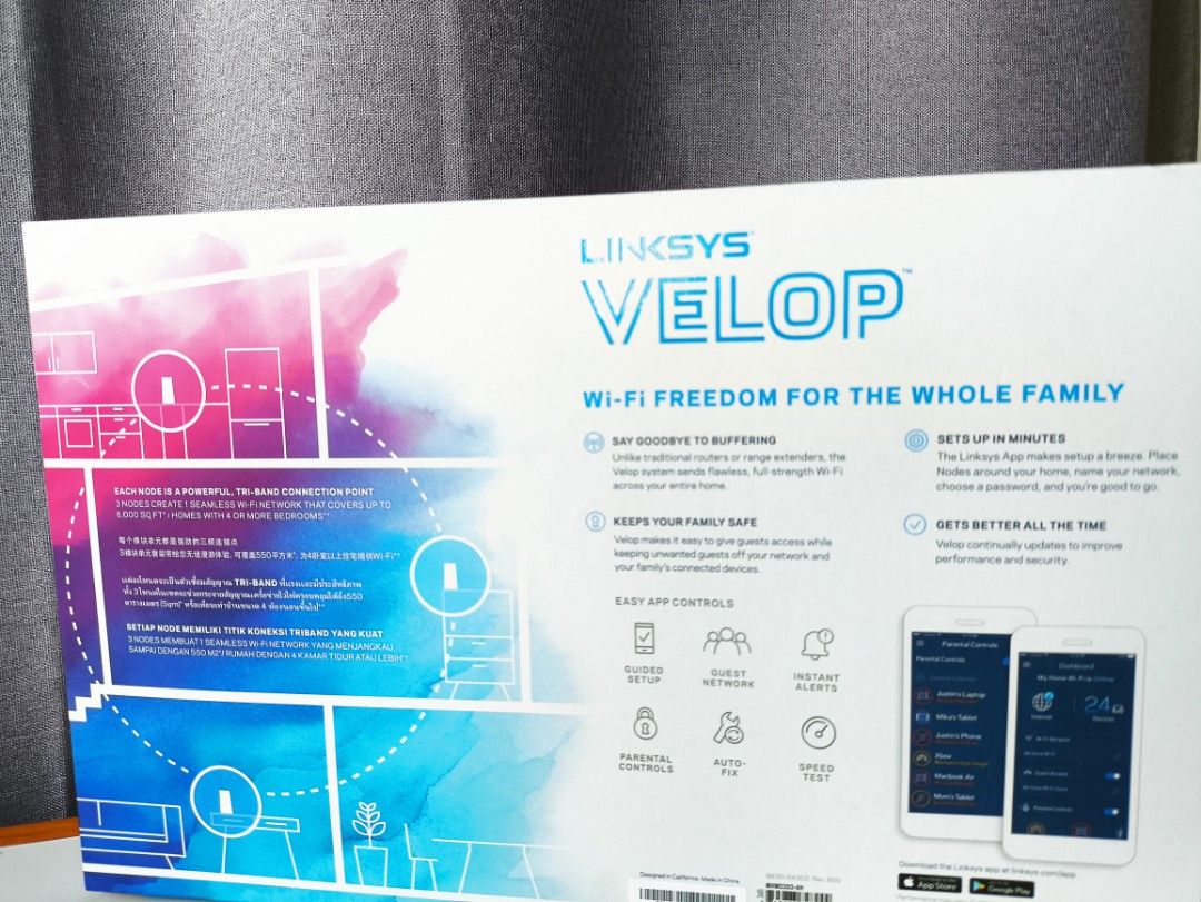 Linksys Velop Tri-band AC6600, Computers & Tech, Parts & Accessories, Networking on Carousell