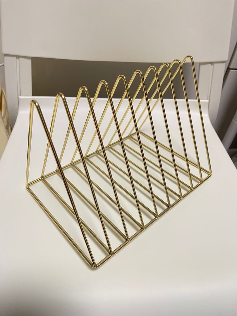 Metal book rack, Furniture & Home Living, Furniture, Shelves, Cabinets ...