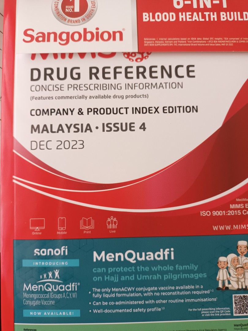 Mims drug reference dec 2023, Hobbies & Toys, Books & Magazines ...