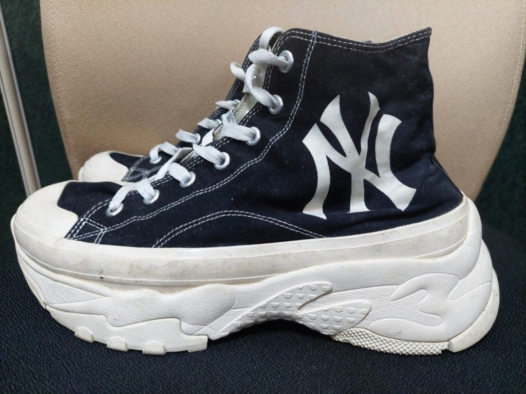 MLB shoes black platform, Women's Fashion, Footwear, Sneakers on Carousell