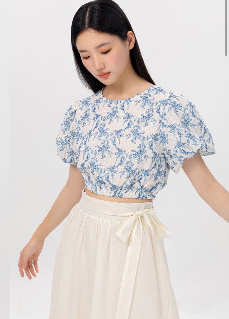 MODPARADE SARA TOP - PEARL SONGBIRD, Women's Fashion, Tops, Blouses on ...