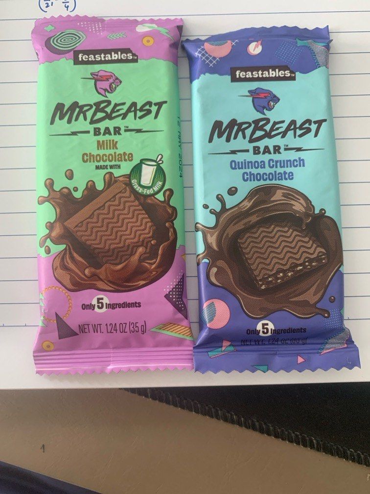 Mr Beast Bars, Food & Drinks, Packaged & Instant Food on Carousell