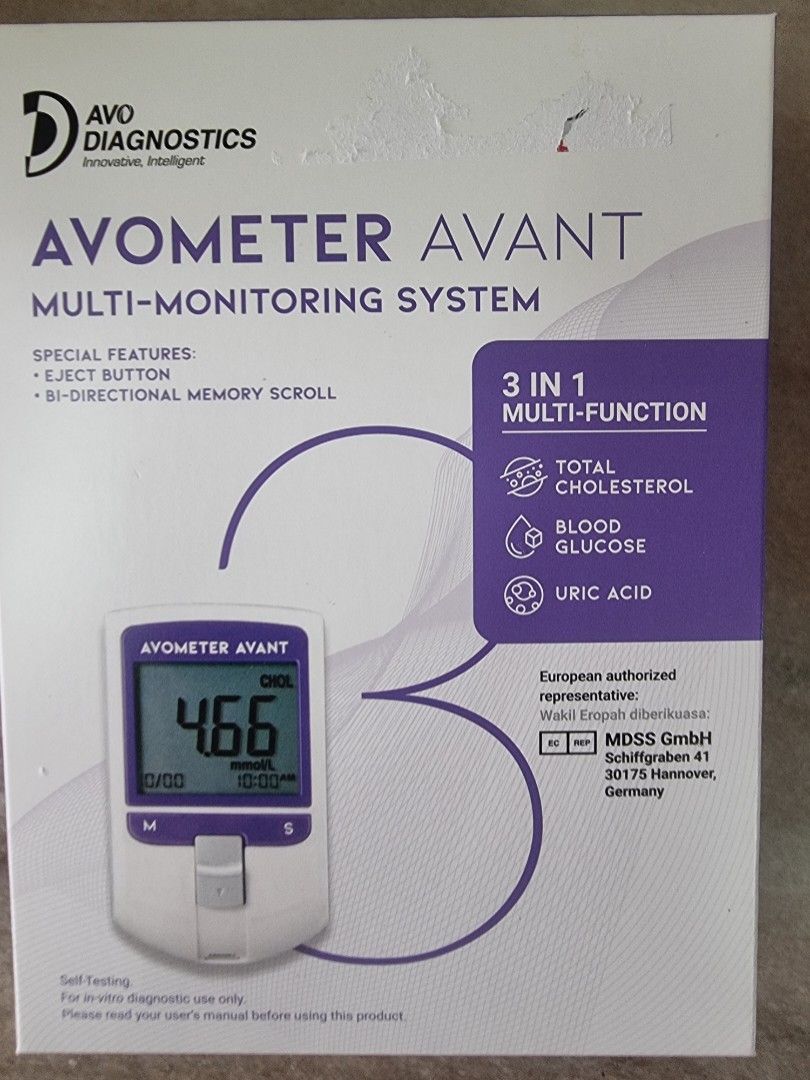 Multi-function avometer - multi monitoring (cholesterol, blood glucose ...
