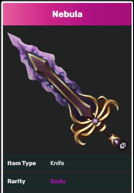 Nebula MM2 Murder Mystery 2, Video Gaming, Gaming Accessories, In-Game ...