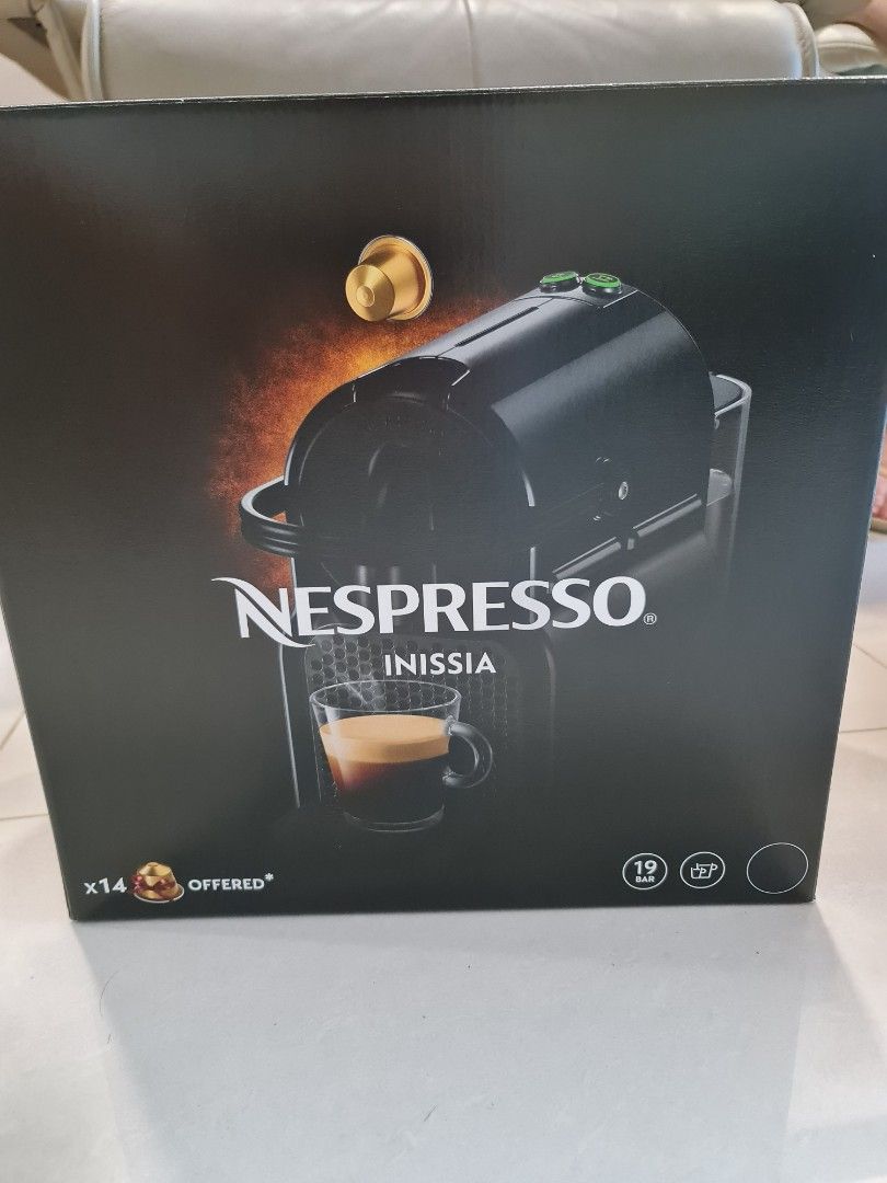 Nespresso Inissia Coffee Machine, BLACK, TV & Home Appliances, Kitchen ...