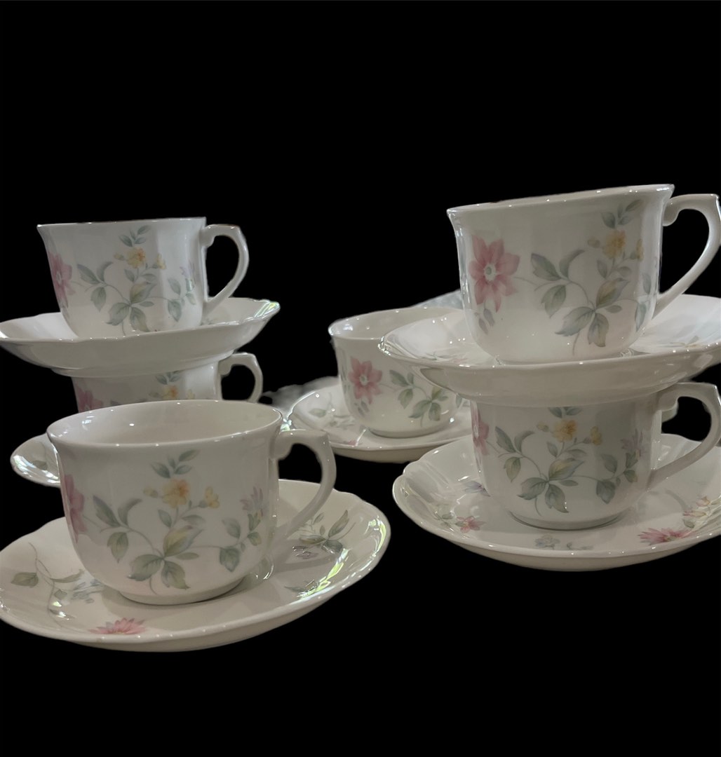 NEW Magna Sango 6 cup and saucer duos, Furniture & Home Living ...