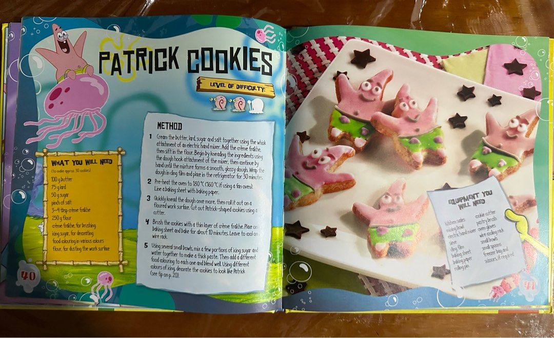 Nickelodeon Spongebob Squarepants My Baking Book of Cookies., Hobbies ...