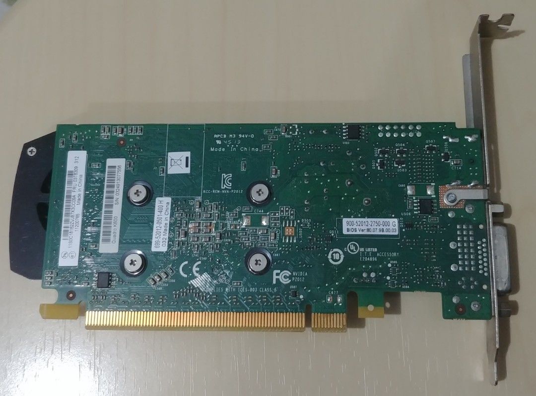 Nvidia Quadro K600 Display Card, 電腦＆科技, 電腦周邊及配件, 電腦周邊產品 - Carousell