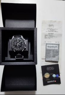 Omega swatch moonshine gold w receipt to proof authentication, Men's ...