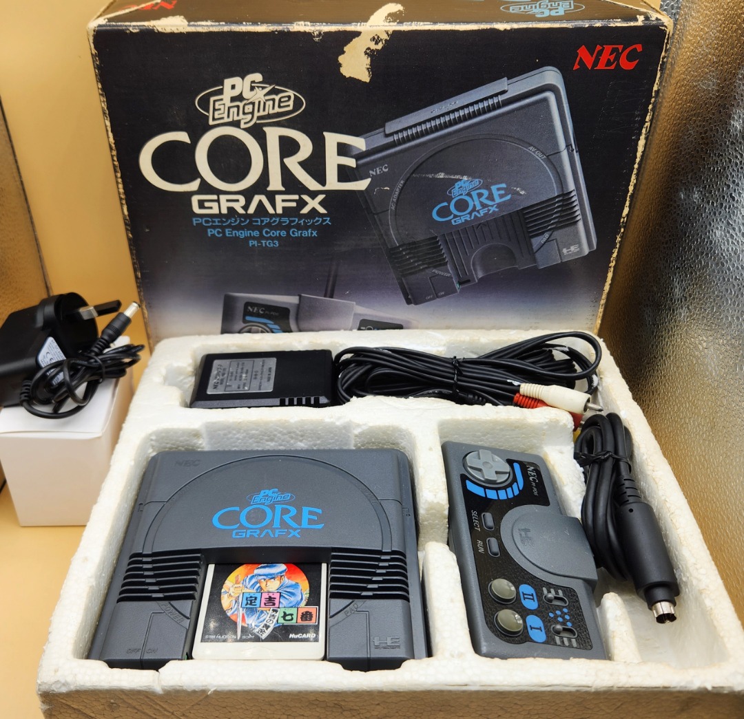 PCE TurboGrafx-16 PC Engine PCE Core Grafx PI-TG3 Console Game Set by ...