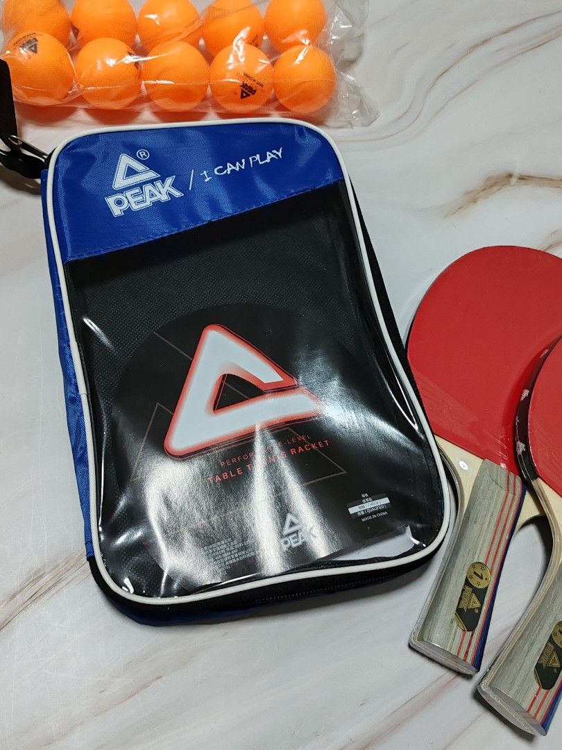 PEAK Table Tennis Ping Pong Racket Bat Set (Racket Bag +table tennis ...