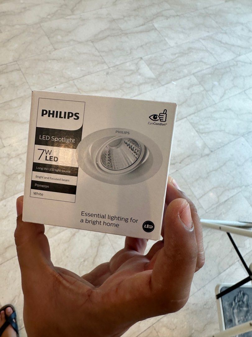 Philips LED 7W 4inch downlight, Furniture & Home Living, Lighting ...