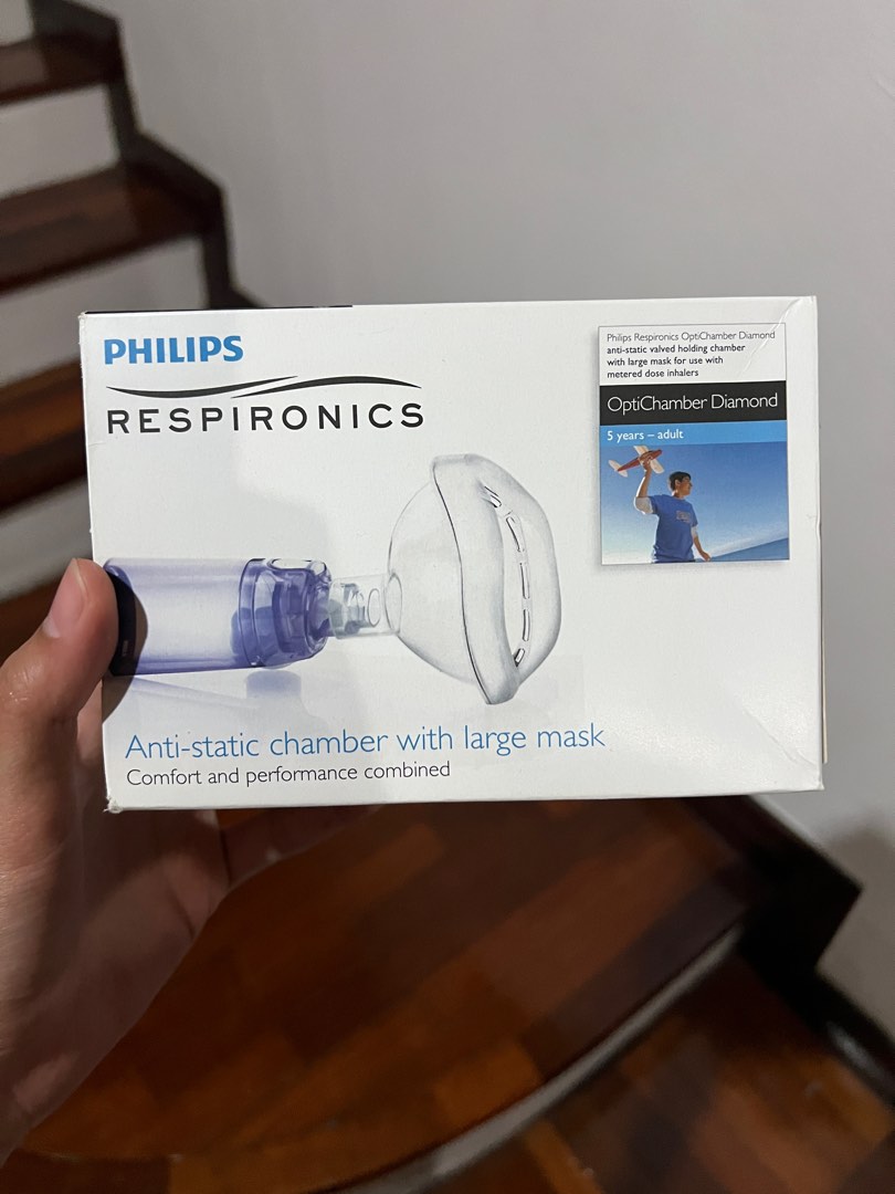 Philips Respironics OptiChamber Diamond With Large Mask, Health ...