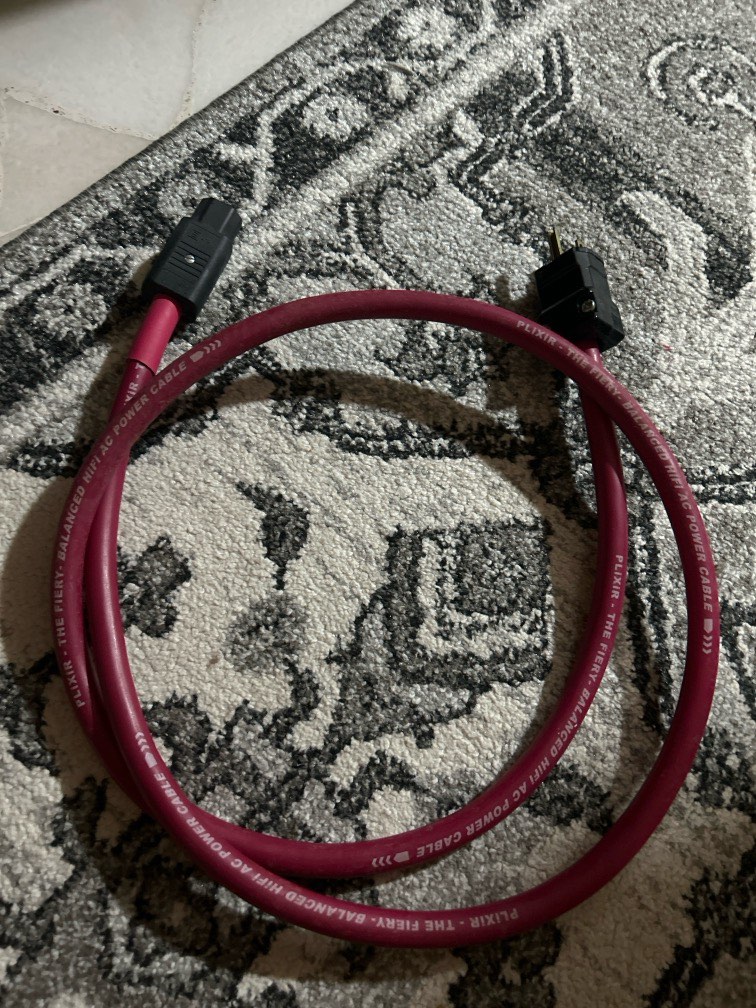 plixir “The Fiery” Power cord 1.5m, Audio, Other Audio Equipment on ...