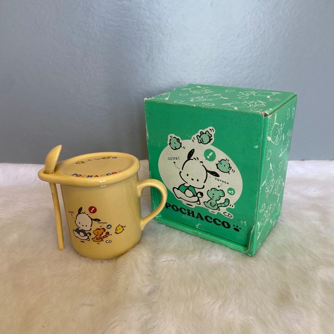 Pochacco Yellow Character Mug Set, Furniture & Home Living, Kitchenware ...