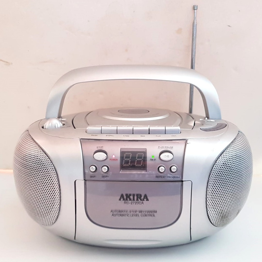 Portable AKIRA Sound Machine, Model RC-2720CA, Stereo Boombox, Radio ...