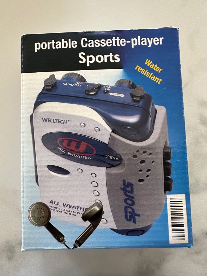 Portable Cassette Player ( water resistant), Audio, Portable Music ...