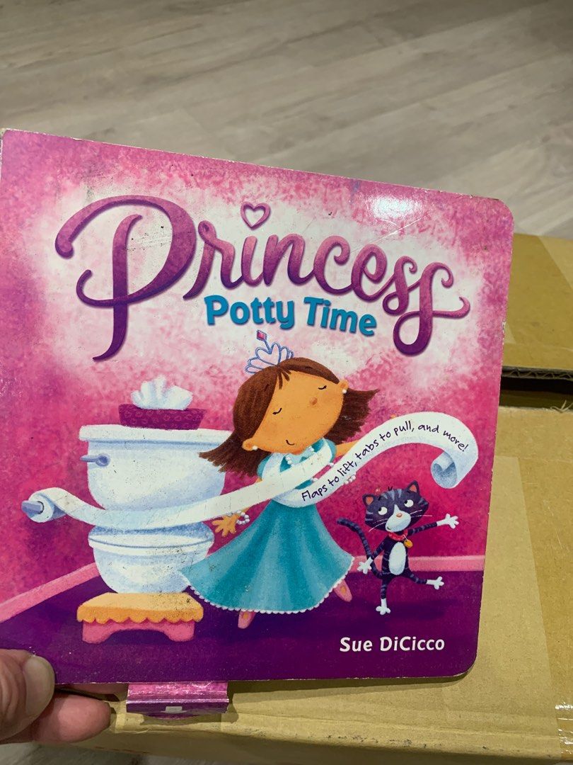 Princess Potty Time (拉拉書), 書籍、休閒與玩具, 書本及雜誌, 童書、著色互動書在旋轉拍賣