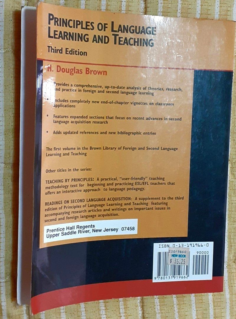 Principles of Language Learning and Teaching, Hobbies & Toys, Books ...