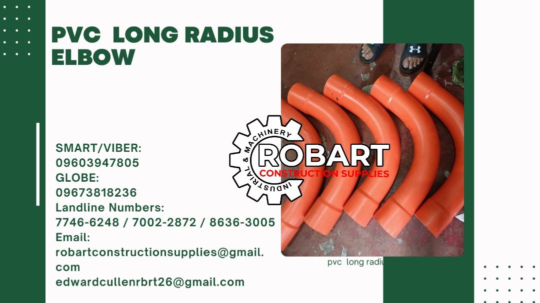 pvc long radius elbow, Commercial & Industrial, Construction & Building ...