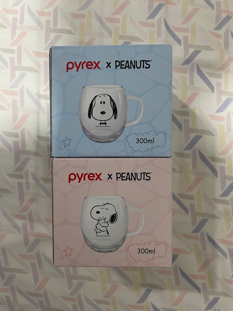 Pyrex x Peanuts Snoopy Cups (300ml), Furniture & Home Living ...