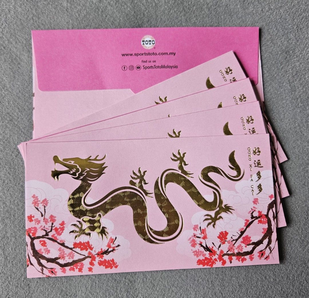 Red Packet Angpao Packet Set of 5, Hobbies & Toys, Stationery & Craft ...