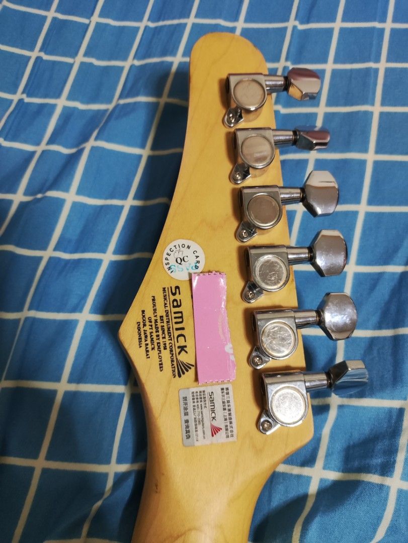 samick ss51 electric guitar, sky blue, brand new. superstrat. better bang for buck than evh ...