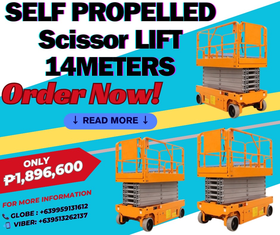 SELF PROPELLED Scissor LIFT 14METERS, Commercial & Industrial ...