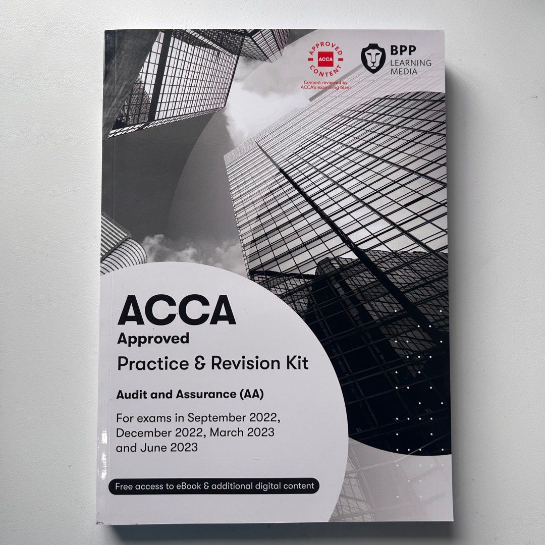 (SET) 2023 ACCA BPP Audit and Assurance (AA) Workbook, Practice ...