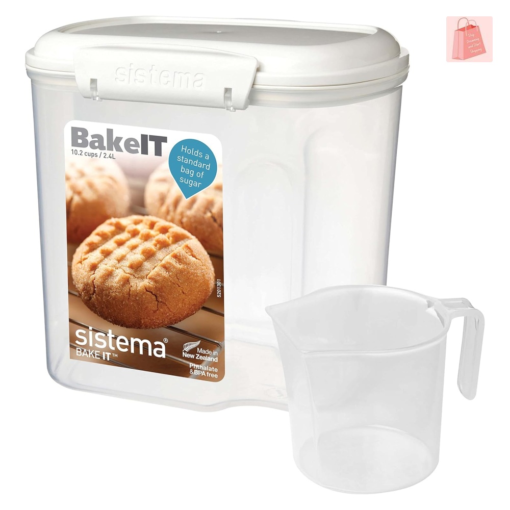 Sistema Bake It Food Storage for Baking Ingredients, Sugar Container ...