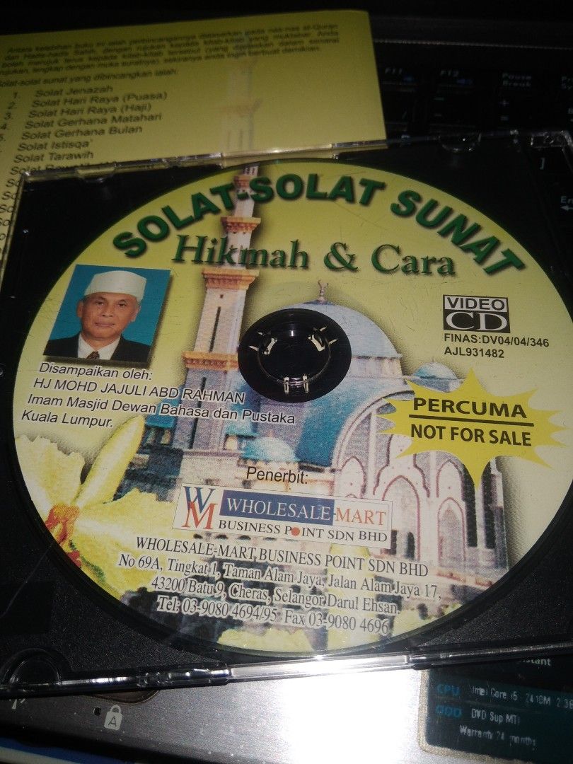 BUKU SOLAT SOLAT SUNAT percuma VCD dengan belian buku ini, Hobbies ...