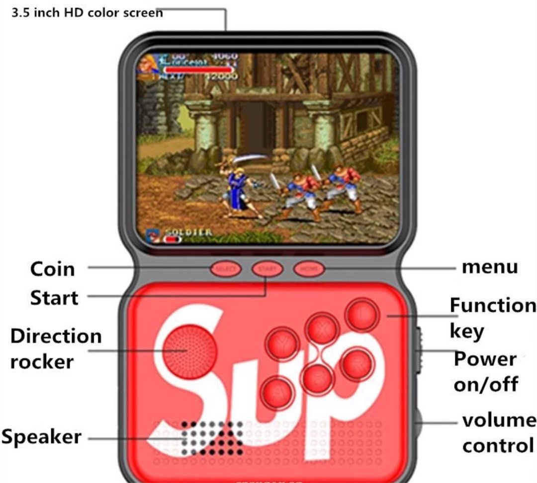 SUP 900 Games Handheld Console M3, Video Gaming, Video Game Consoles ...