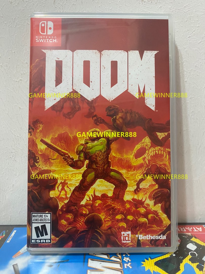 《今日快閃價》（中古二手）Switch NS遊戲 毀滅戰士 DOOM 美版中英文版, 電子遊戲, 電子遊戲, Nintendo 任天堂 - Carousell