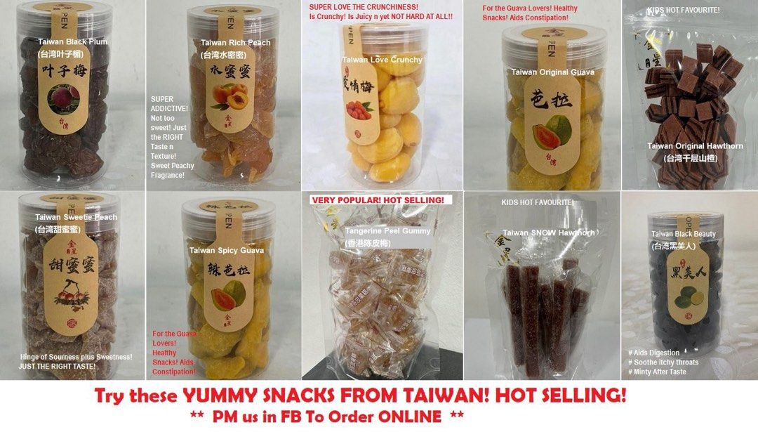 Taiwan Preserved Snacks, Food & Drinks, Other Food & Drinks on Carousell