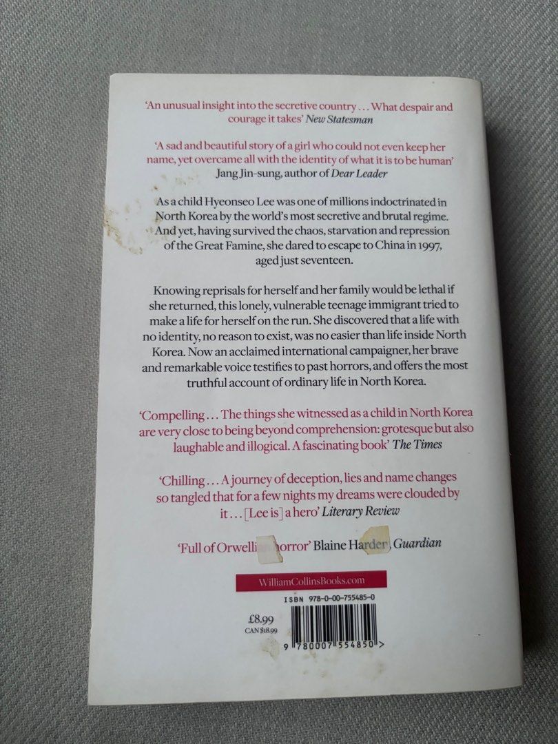 The girl with seven names by Hyeonseo Lee, Hobbies & Toys, Books ...