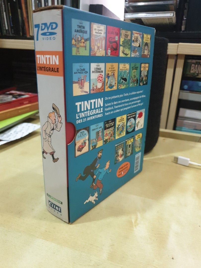 Tintin DVD Boxset, Hobbies & Toys, Music & Media, CDs & DVDs on Carousell
