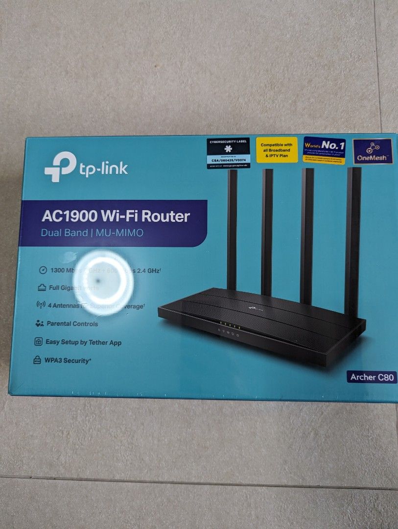 Tp- link Ac1900 Archer C80, Computers & Tech, Parts & Accessories ...