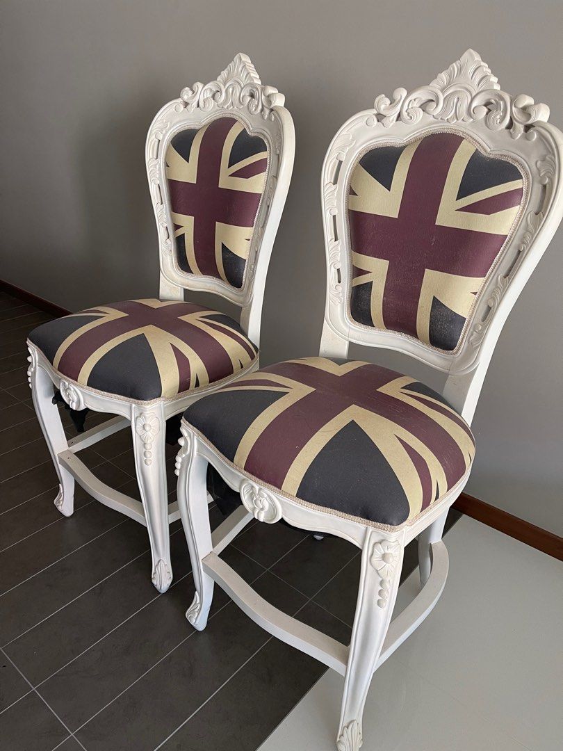 Union Jack design chairs, Furniture & Home Living, Furniture, Chairs on ...