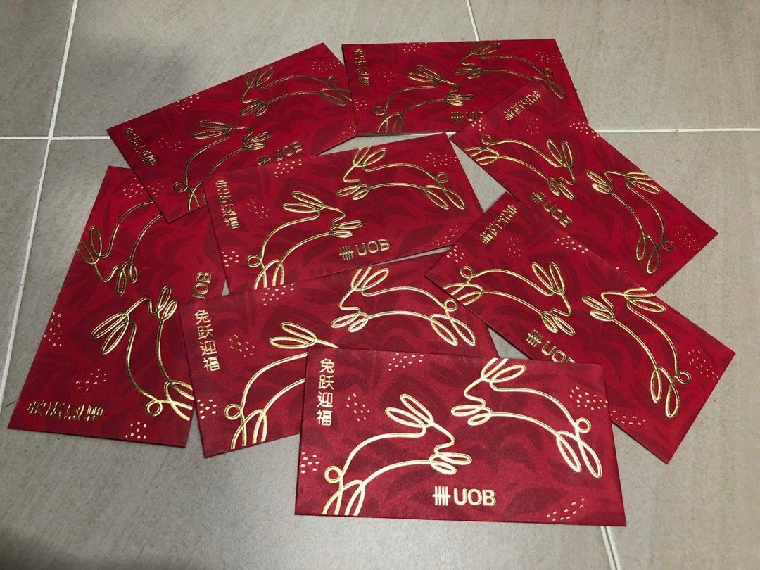 UOB Red Packet Rabbit CNY Red Packet, Hobbies & Toys, Stationery ...